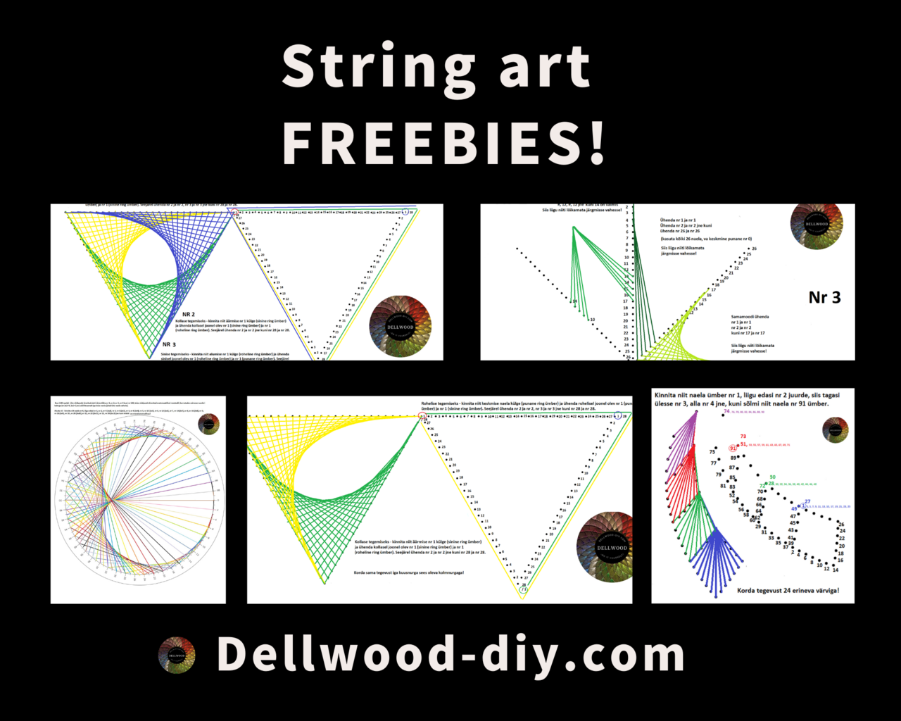 # 1 FREE TUTORIALS / GUIDES for creating string art for a beginner ...