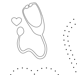 Stethoscope - string art template on paper (A4) or digital (PDF ...