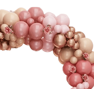 Boho-style pink balloons (122 pieces) | Party Supplies, String Art ...