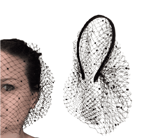 Face net / Face veil / Net veil for the face | Party Supplies, String ...