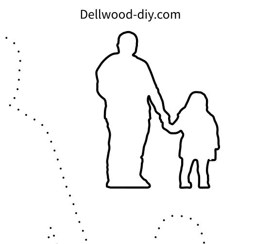 Holding hands - string art pattern on paper (A4) or digital (PDF ...