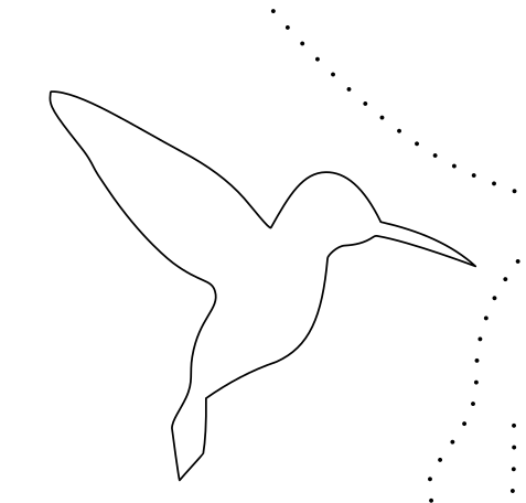 Hummingbird - string art pattern on paper (A4) or digital (PDF) | Party ...