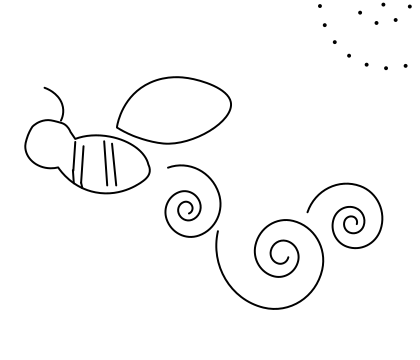 Bee - string art pattern on paper (A4) or digital (PDF) | Party ...