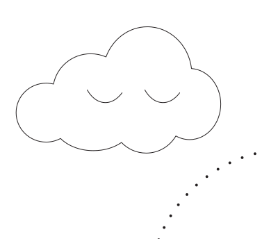 Cloud - string art pattern on paper (A4) or digital (PDF) | Party ...